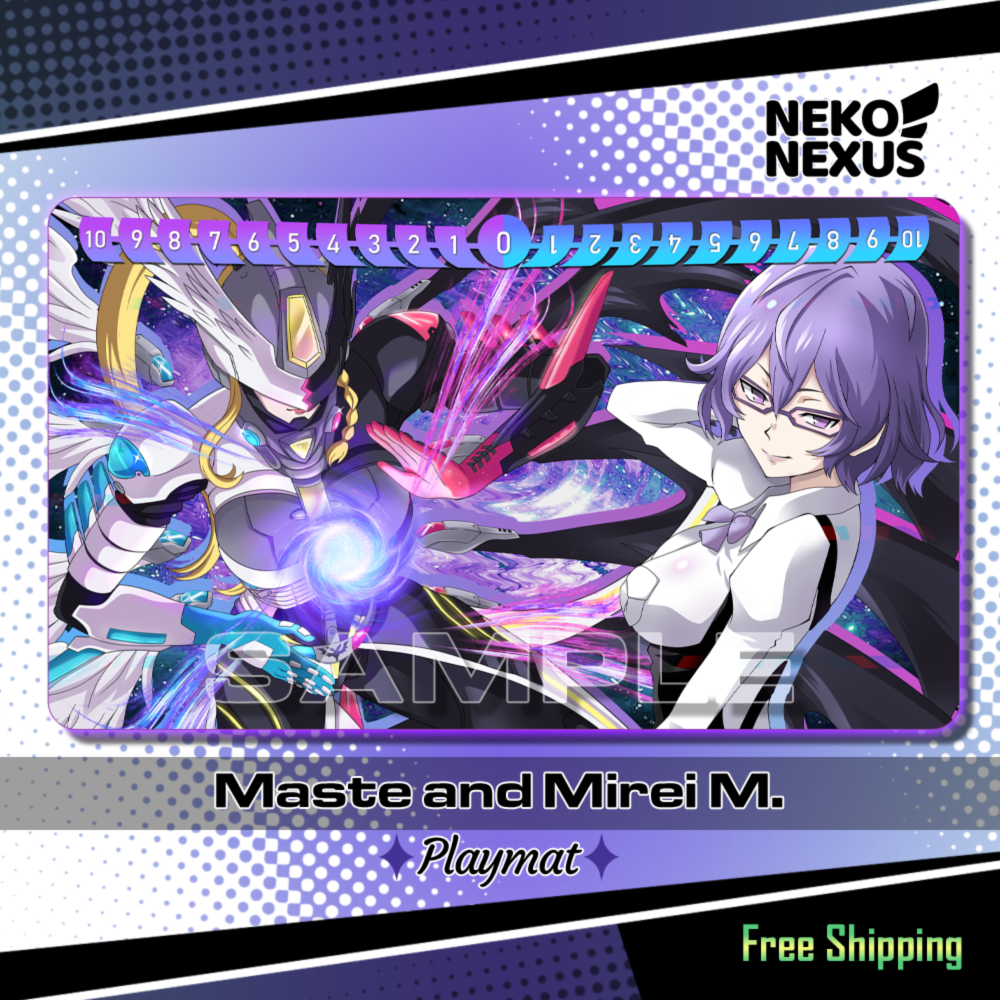Playmat Mastemon and Mirei - DCG - NekoNexus - 14"x24" / 35x60 ...